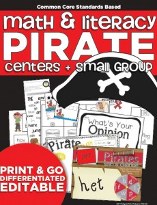 Kindergarten Pirate Unit - Reading, Writing and Math – KindergartenWorks