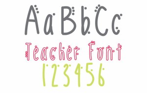 7 Free Fonts - From One Teacher to Another – KindergartenWorks