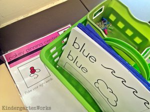 Pokey Pinning Literacy Center – KindergartenWorks