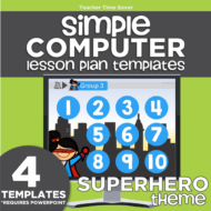 Easy K-2 Simple Computer Lesson Plan Templates – KindergartenWorks