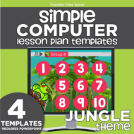 Easy K-2 Simple Computer Lesson Plan Templates – KindergartenWorks