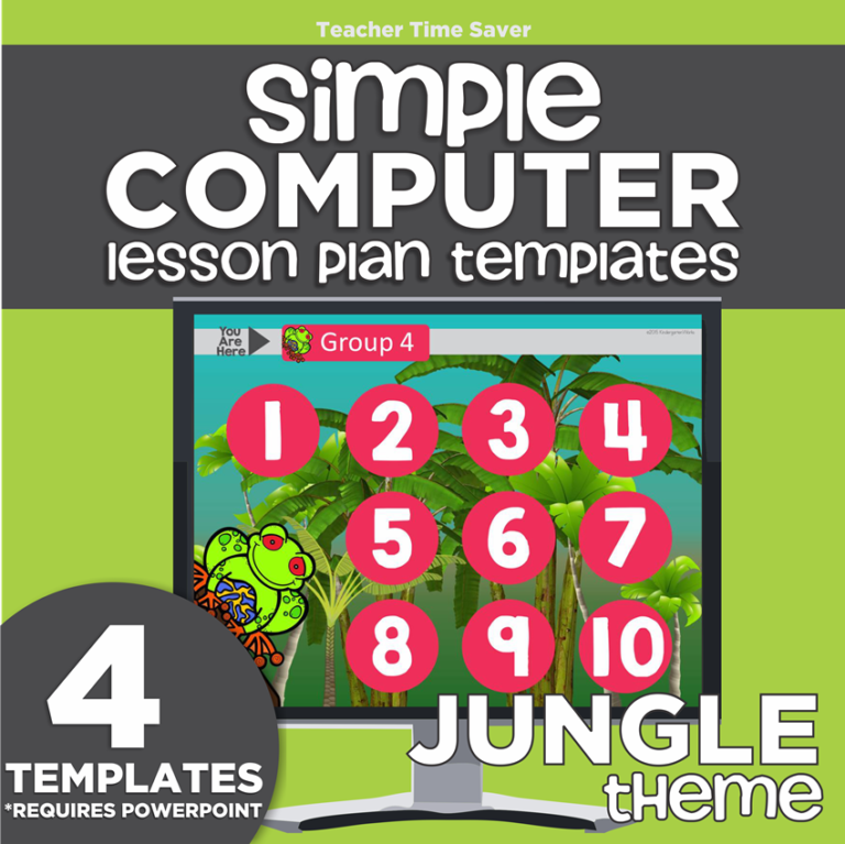 Easy K-2 Simple Computer Lesson Plan Templates – KindergartenWorks