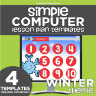 Easy K-2 Simple Computer Lesson Plan Templates – KindergartenWorks