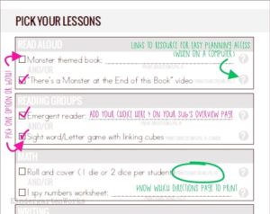 Free Emergency Sub Plans for Kindergarten – KindergartenWorks
