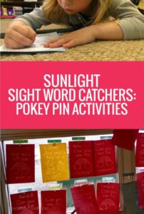 Sunlight Sight Word Catchers - Pokey Pin Activities – KindergartenWorks