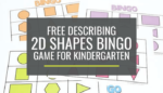Free Describing 2D Shapes Bingo Game for Kindergarten – KindergartenWorks