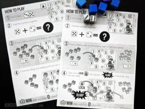 Free Wintertime Addition Bump Game – KindergartenWorks
