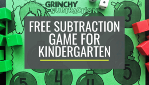 Free Grinchy Subtraction Bump Game – KindergartenWorks