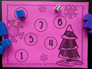 Free Wintertime Addition Bump Game – KindergartenWorks